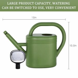 Watering Can for Indoor Plants, Garden Watering Cans for Outdoor Plant House Flower, Modern Plant Watering Can Large Long Spout with Sprinkler Head 1 Gallon