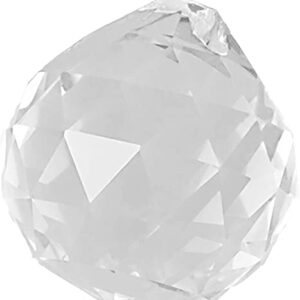 JANEMO Crystal,40mm Suncatcher Ball Prism Pendant,Use for Rooms, Balconies,Windows, Attics or Gardens