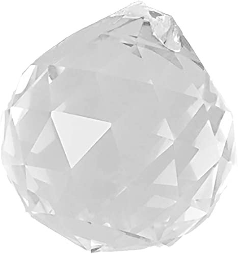 JANEMO Crystal,40mm Suncatcher Ball Prism Pendant,Use for Rooms, Balconies,Windows, Attics or Gardens