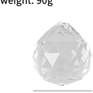 JANEMO Crystal,40mm Suncatcher Ball Prism Pendant,Use for Rooms, Balconies,Windows, Attics or Gardens