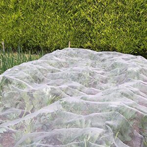 Garden Netting, Plant Covers 10x33Ft Net Ultra Fine Mesh Protection Netting for Vegetable Plants Fruits Flowers Crops Greenhouse Row Cover Raised Bed Barrier Screen Protection Net Cover