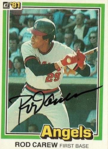 Rod Carew Baseball Autographed Signed Card with JSA COA