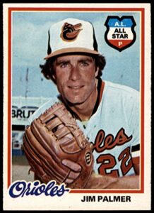 1978 topps # 160 jim palmer baltimore orioles (baseball card) ex orioles