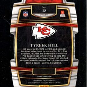 2021 PANINI SELECT BLACK AND GOLD PRIZM DIE-CUT #18 TYREEK HILL CONCOURSE NMMT CHIEFS