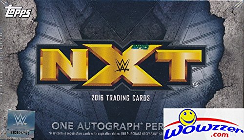 2016 Topps WWE Wrestling NXT EXCLUSIVE Factory Sealed Box with AUTOGRAPH! Look for Autographs of Bayley, Liv Morgan, Shinsuke Nakamura, Bliss, Aliyah, Scott Dawson, Asuka, Dash Wilder & Many More!