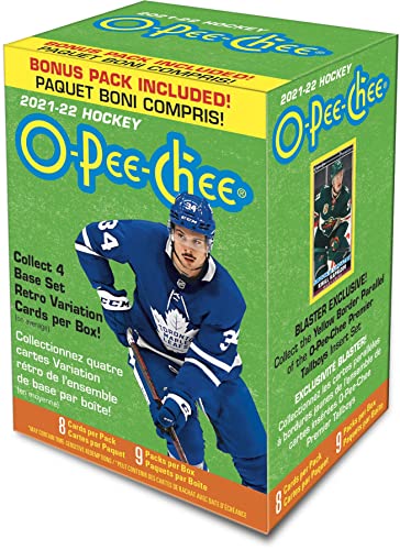 2021-22 Upper Deck O-Pee-Chee Hockey Retail Edition Factory Sealed 9 Pack Blaster Box - Unsigned Hockey Cards