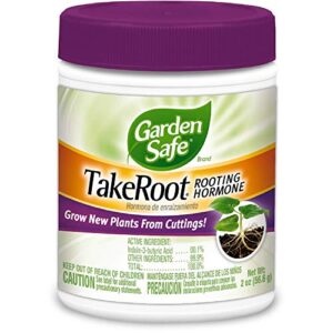 garden safe take root rooting hormone, promotes rooting, grow new plants from cuttings, 2 ounce