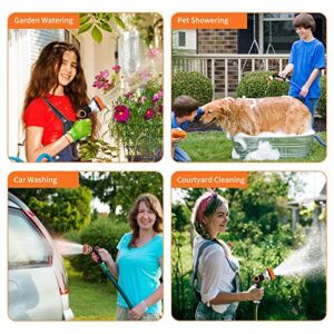 Hose Nozzle Hose Sprayer Hose Spray Nozzle Thumb Control Garden Hose Nozzle Heavy Duty with 8 Patterns Water Hose Nozzle Sprayer Hose Nozzles in Lawn and Garden for Cleaning, Watering, Washing