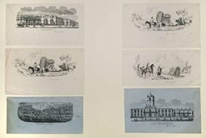 [group of six lithographic vignettes of scenes in and around buenos aires]