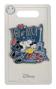 disney pin – epcot world showcase – mickey and minnie mouse – france – toi et moi