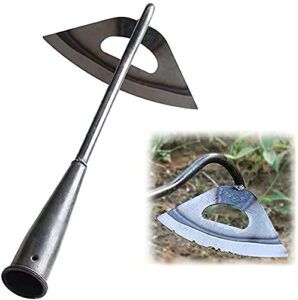 tkpl garden hoe – all-steel hardened hollow hoe for long handle, garden weeding tools, easy weeding and soil loosening, hoe garden tool, durable and effectable hand tools, multi, 11.81×6.30(30x16cm)