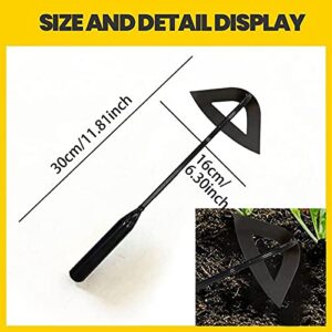 TKPL Garden Hoe - All-Steel Hardened Hollow Hoe for Long Handle, Garden Weeding Tools, Easy Weeding and Soil Loosening, Hoe Garden Tool, Durable and effectable Hand Tools, Multi, 11.81x6.30(30x16cm)