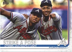 2019 topps #508 ronald acuna/ozzie albies atlanta braves baseball card