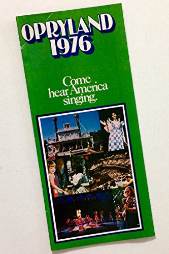 Vintage Opryland USA 1976"Come hear America singing" amusement park brochure