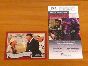 gordon cfor lapp signed eight men out movie baseball card with jsa coa