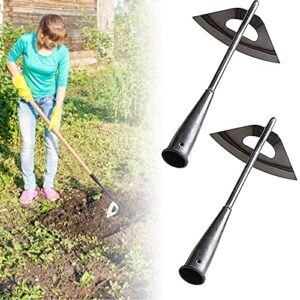 hradhol all-steel hardened hollow hoe,garden hoes for weeding,hollow hoe for gardening,hoe garden tool,garden hoe for backyard weeding, loosening, farm planting 2