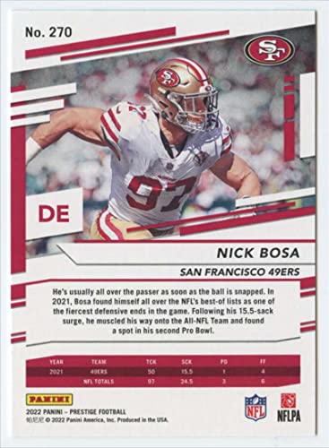 2022 Panini Prestige #270 Nick Bosa NM-MT San Francisco 49ers Football