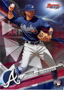 2017 bowman’s best #61 dansby swanson atlanta braves rookie baseball card