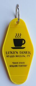 gilmore girls luke’s diner”good food stong coffee” inspired key tag