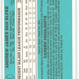 1984 Donruss #83 Andy Van Slyke NM+++ RC Rookie St. Louis Cardinals Baseball