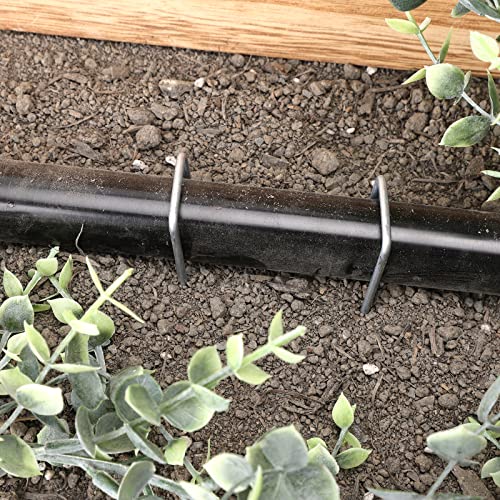 Whonline 560pcs Landscape Staples 6 Inch 11 Gauge Ground Stakes Heavy Duty Galvanized Garden Stakes, Drip Irrigation Stakes for Securing Irrigation Tubing Fabric Weed Barrier Ground Sheets