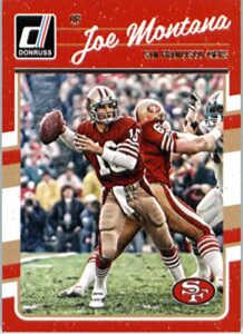 2016 donruss #262 joe montana san francisco 49ers football card