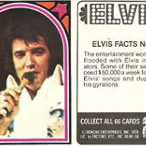 Elvis Presley Complete 1978 Trading Card Set Includes 66 Cards