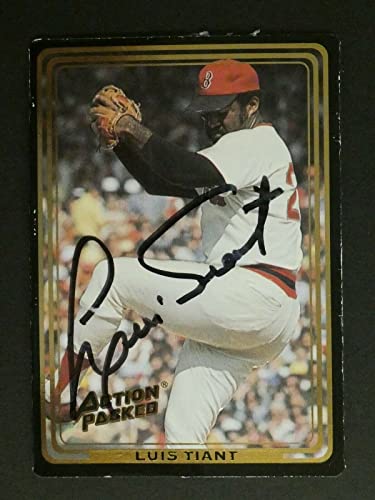 Luis Tiant Signed Baseball Card with JSA COA