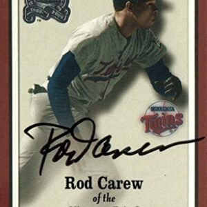 Rod Carew Baseball Autographed Signed Card with JSA COA