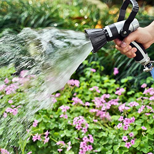 Garden Hose Nozzle, Heavy Duty Metal Hose Sprayer Nozzle Hose Sprayer Water Hose Nozzle Perfect for Cleaning, Watering Garden Street, Washing Cars, Bathing Pets