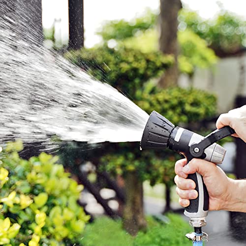 Garden Hose Nozzle, Heavy Duty Metal Hose Sprayer Nozzle Hose Sprayer Water Hose Nozzle Perfect for Cleaning, Watering Garden Street, Washing Cars, Bathing Pets