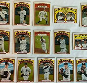 New York Yankees 2021 Topps Heritage Series 21 Card Team Set Featuring Aaron Judge and Gerrit Cole Plus Rookie Cards and Others