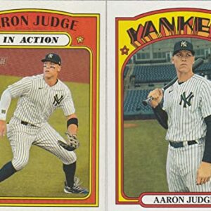 New York Yankees 2021 Topps Heritage Series 21 Card Team Set Featuring Aaron Judge and Gerrit Cole Plus Rookie Cards and Others