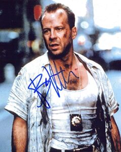 bruce willis (die hard) signed 8x10 photo