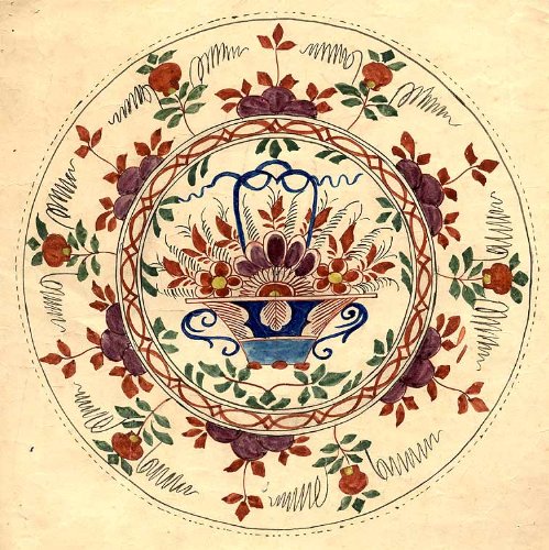 An original design for a porcelain plate