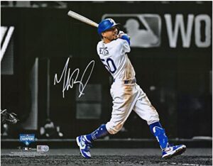 mookie betts los angeles dodgers 2020 mlb world series champions autographed 11″ x 14″ spotlight photograph – autographed mlb photos