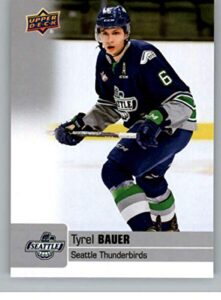 2019-20 upper deck chl #258 tyrel bauer seattle thunderbirds hockey trading card