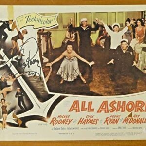 Mickey Rooney Signed Vintage 11x14 Lobby Card with JSA COA