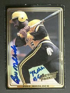 bill madlock signed baseball card with jsa coa