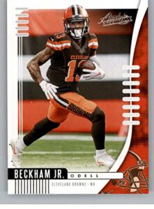 2019 absolute #20 odell beckham jr. cleveland browns nfl football trading card