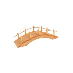 tg,llc treasure gurus miniature wooden arch bridge fairy garden ornament outdoor dollhouse decor supply