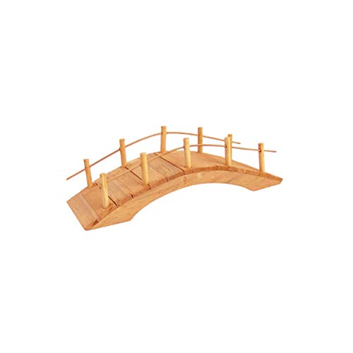 TG,LLC Treasure Gurus Miniature Wooden Arch Bridge Fairy Garden Ornament Outdoor Dollhouse Decor Supply