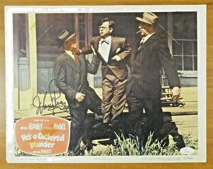 mickey rooney signed vintage 11×14 lobby card with jsa coa