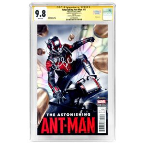 paul rudd autographed ant-man #11 celebrity authentics variant cgc signature series 9.8