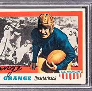 1955 Topps All-American Red Grange #27 Signed Football Card PSA 6 Auto 9 POP 2 - NFL Autographed Football Cards