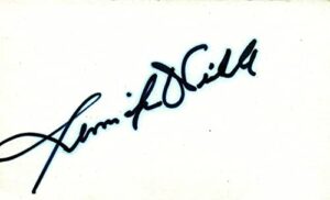 jennifer o’neal actress signed 3×5 index card with jsa coa