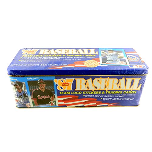 1987 Fleer Glossy MLB Baseball Factory Tin Set