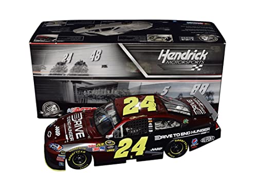 AUTOGRAPHED 2011 Jeff Gordon #24 AARP/Drive To End Hunger Racing (Hendrick Motorsports) Signed Lionel 1/24 Scale NASCAR Diecast Car with COA (#7533 of only 7,558 produced)