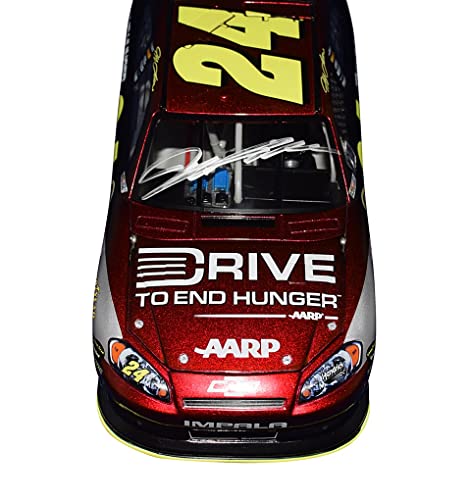 AUTOGRAPHED 2011 Jeff Gordon #24 AARP/Drive To End Hunger Racing (Hendrick Motorsports) Signed Lionel 1/24 Scale NASCAR Diecast Car with COA (#7533 of only 7,558 produced)