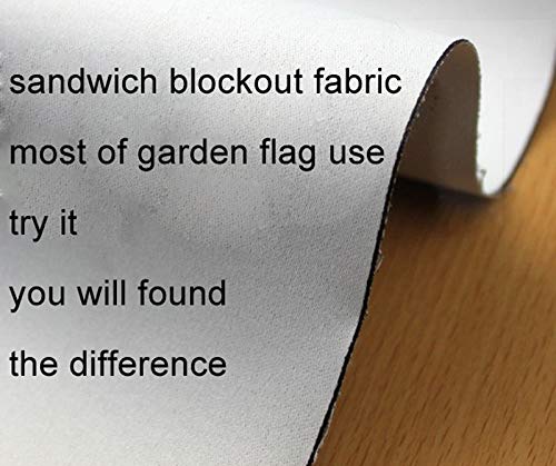 Flaglink Solid White Blank Garden Flag 12x18inches - Heavy Duty Double Side Black Inside Looks Like Light Grey -Block Light And Mirroring - Outdoor Yard Decorative Flags For Sublimation HTV Custom Garden Yard Decorate 6 Pcs Pack